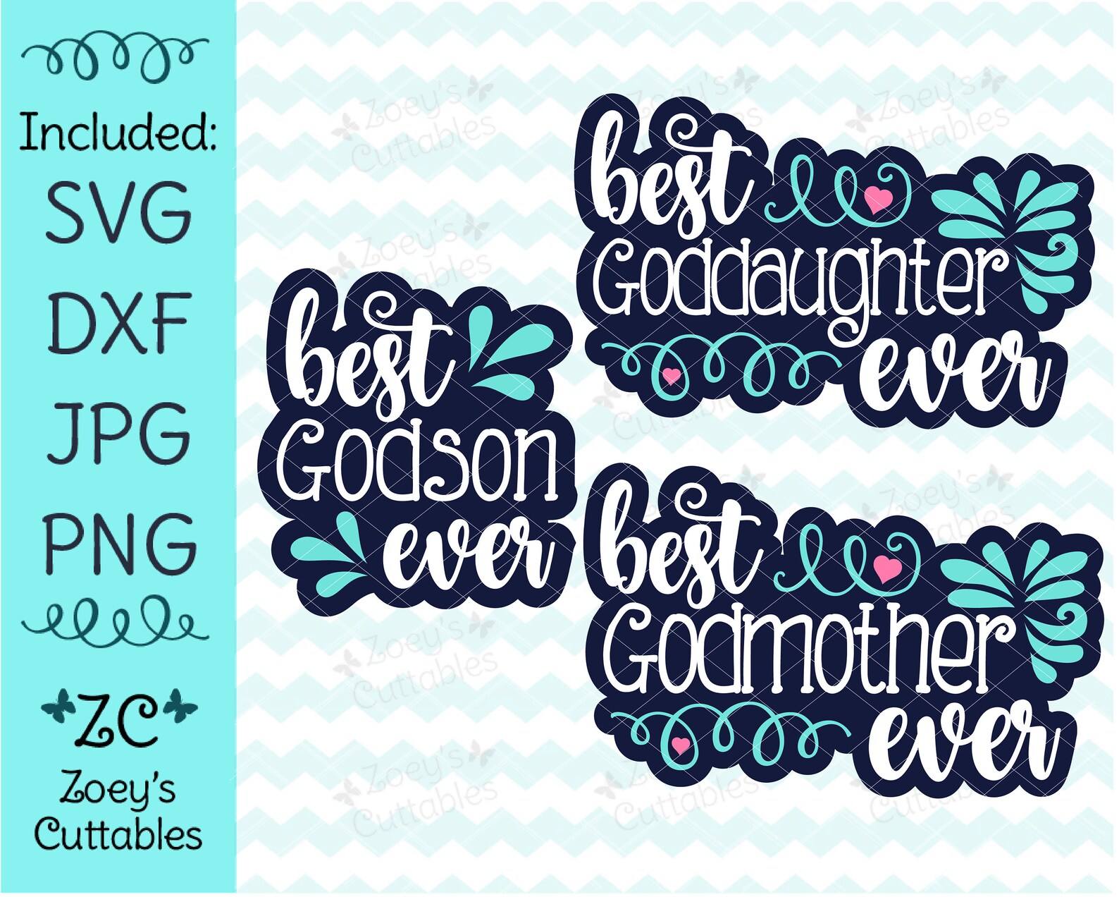 Marraine SVG Filleule SVG Godson SVG Cricut Silhouette - Etsy France
