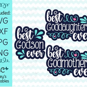 Godmother SVG, Goddaughter SVG, Godson SVG, Cricut, Silhouette, Svg ...