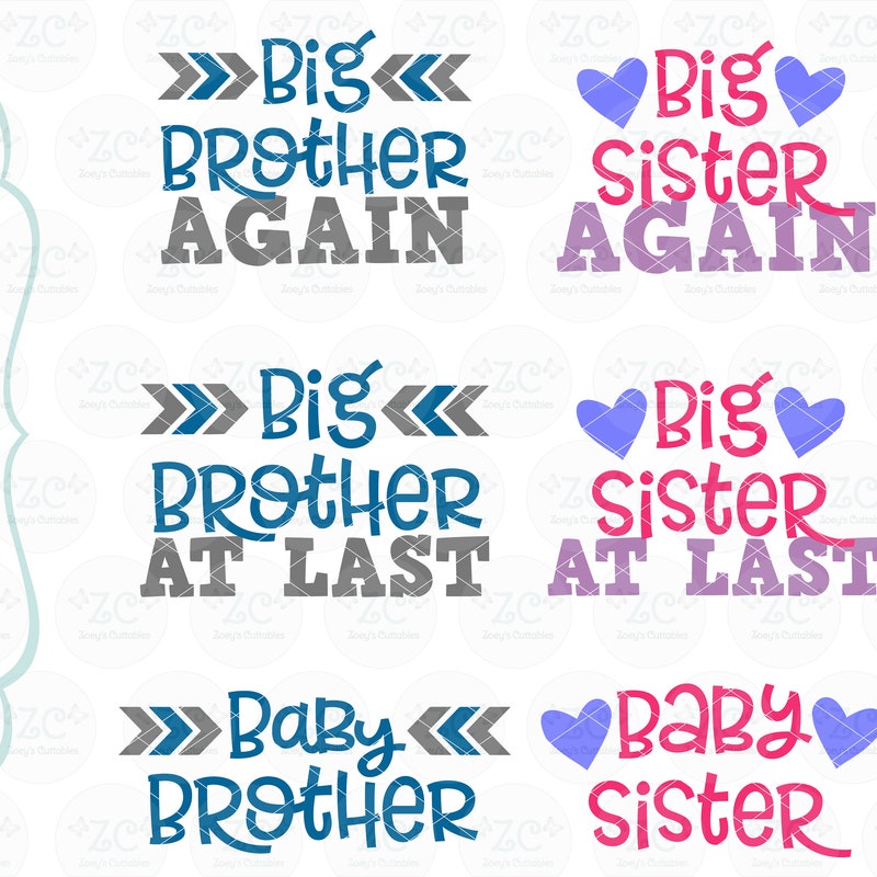 Sibling Svg - Etsy