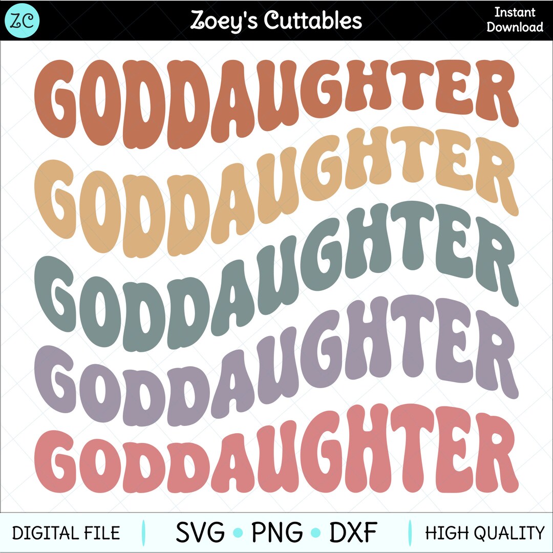 Goddaughter SVG, Goddaughter PNG, Godmother Gift, Goddaughter, SVG ...