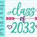 Class of 2033 SVG, Graduation SVG, End of School Year, Kindergarten ...