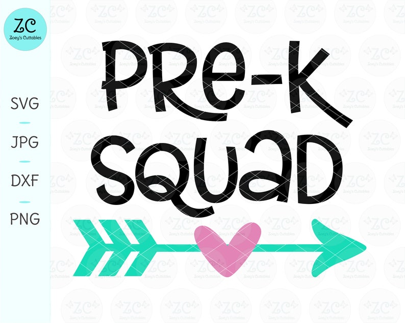 Pre-k Squad SVG Preschool Squad Pre-k Teacher SVG Svg | Etsy