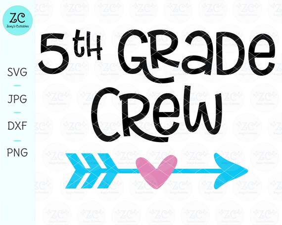 5th Grade Crew SVG 5th Grade Squad Fifth Grade SVG Svg | Etsy