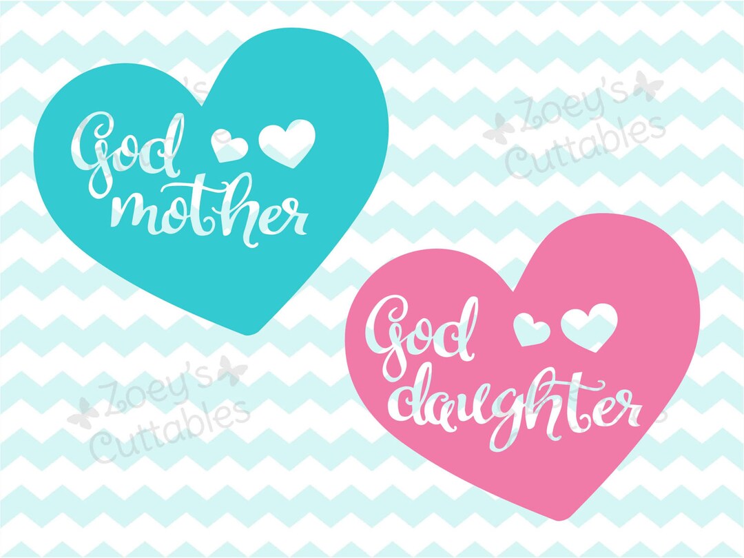 Godmother SVG, Goddaughter SVG, Godmother, Goddaughter, SVG, Cricut ...
