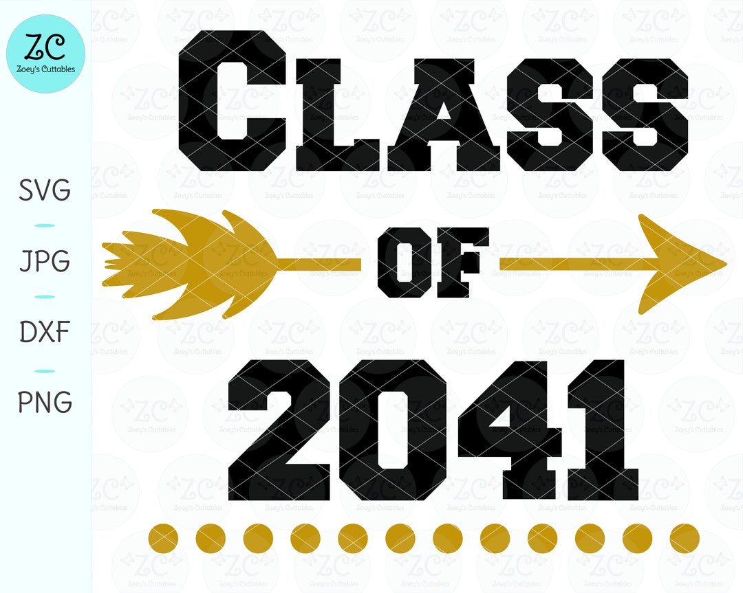 Class of 2041 SVG, Graduation SVG, End of School Year, Kindergarten ...