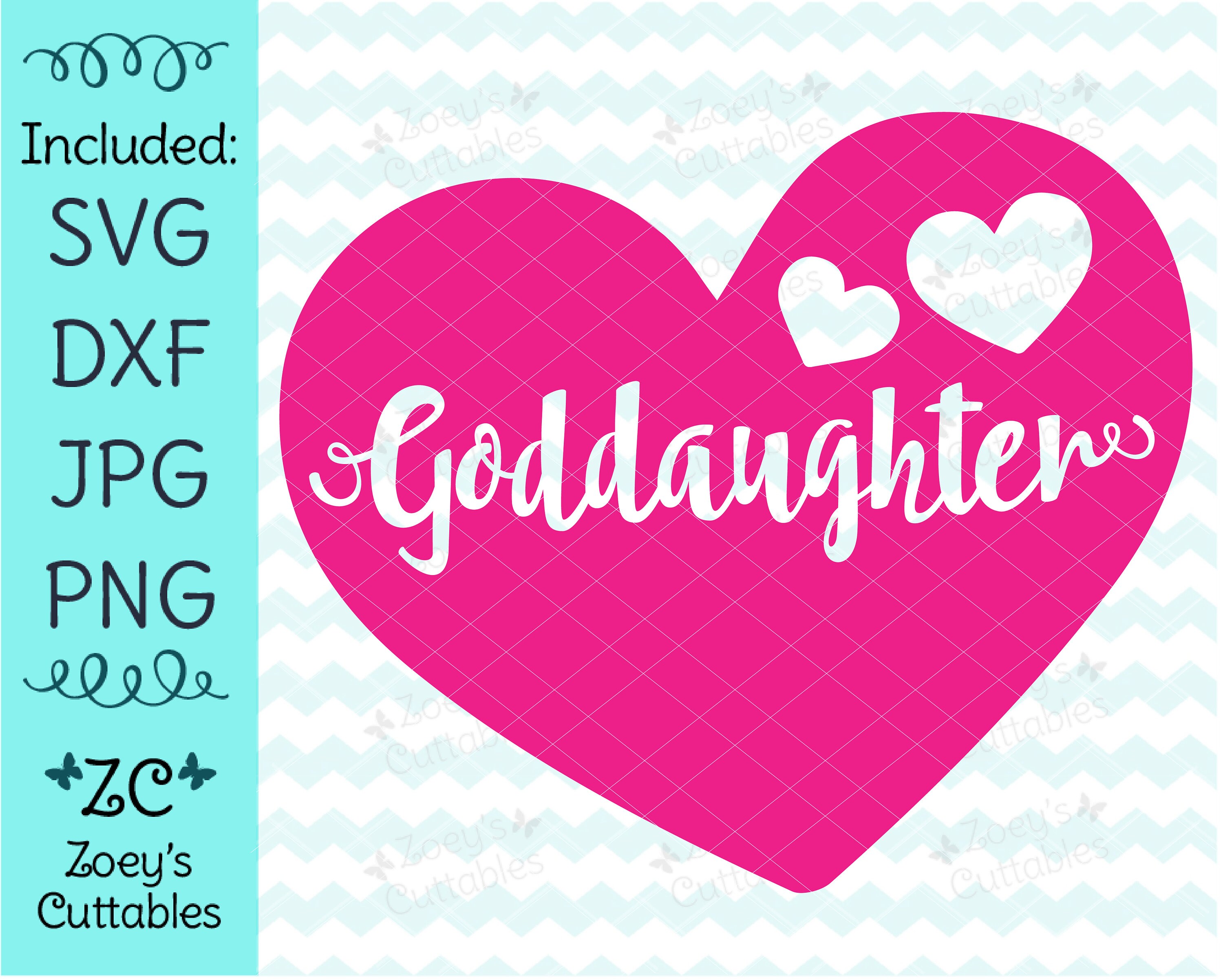 Goddaughter Goddaughter SVG Goddaughter Gift Godmother - Etsy