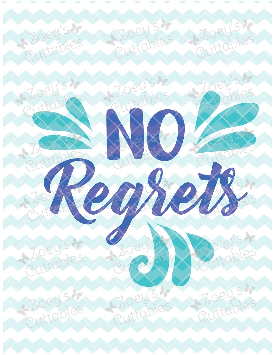No Regrets SVG, No Regrets, SVG, Cricut, Silhouette, Motivational ...