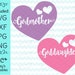 Godmother, Goddaughter, Godmother SVG, Goddaughter SVG, Godmother Gift ...