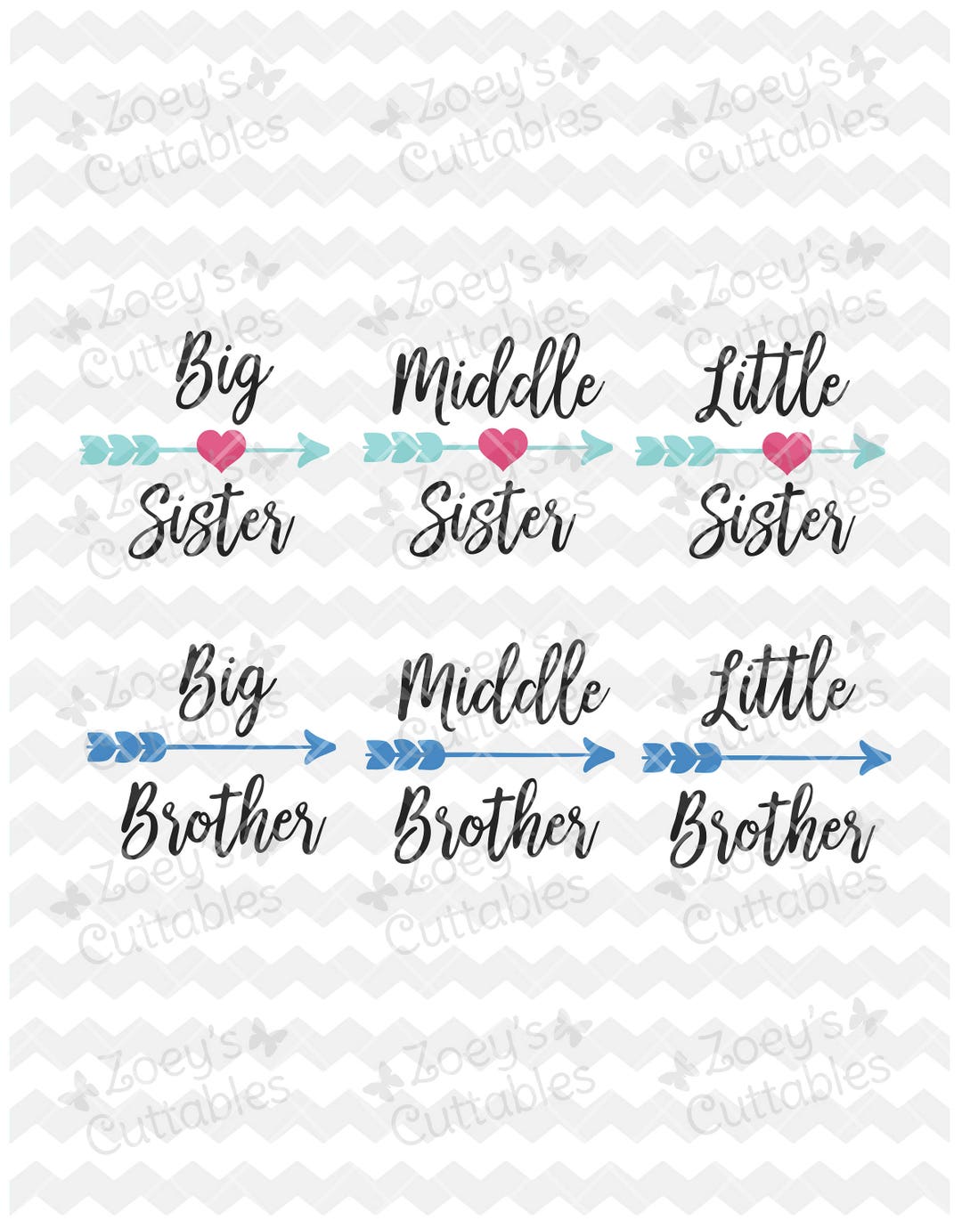Brother Sister SVG, Big Brother, Middle Brother, Little Brother, Big ...