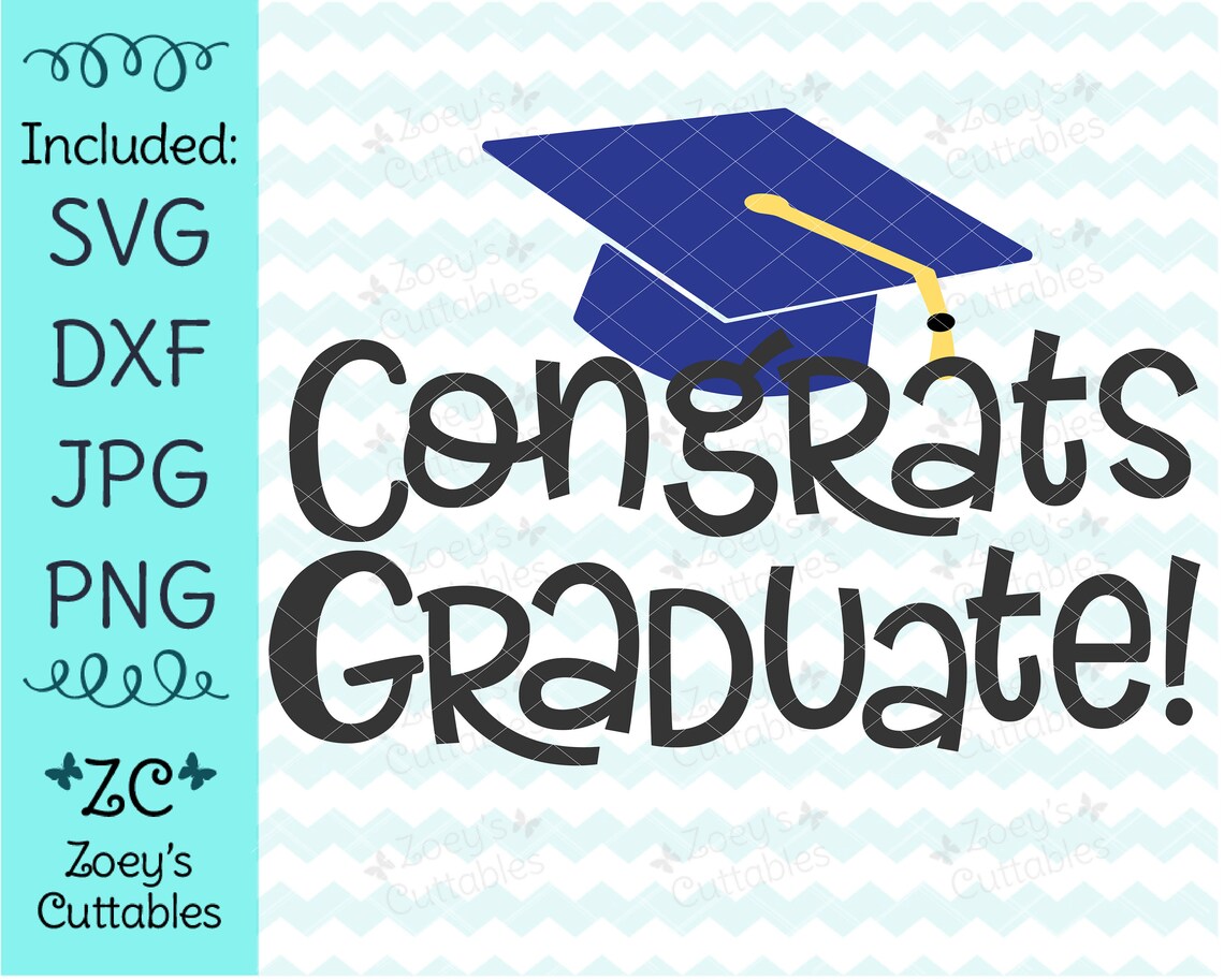 Congrats Graduate SVG Graduate SVG Graduation SVG End of - Etsy