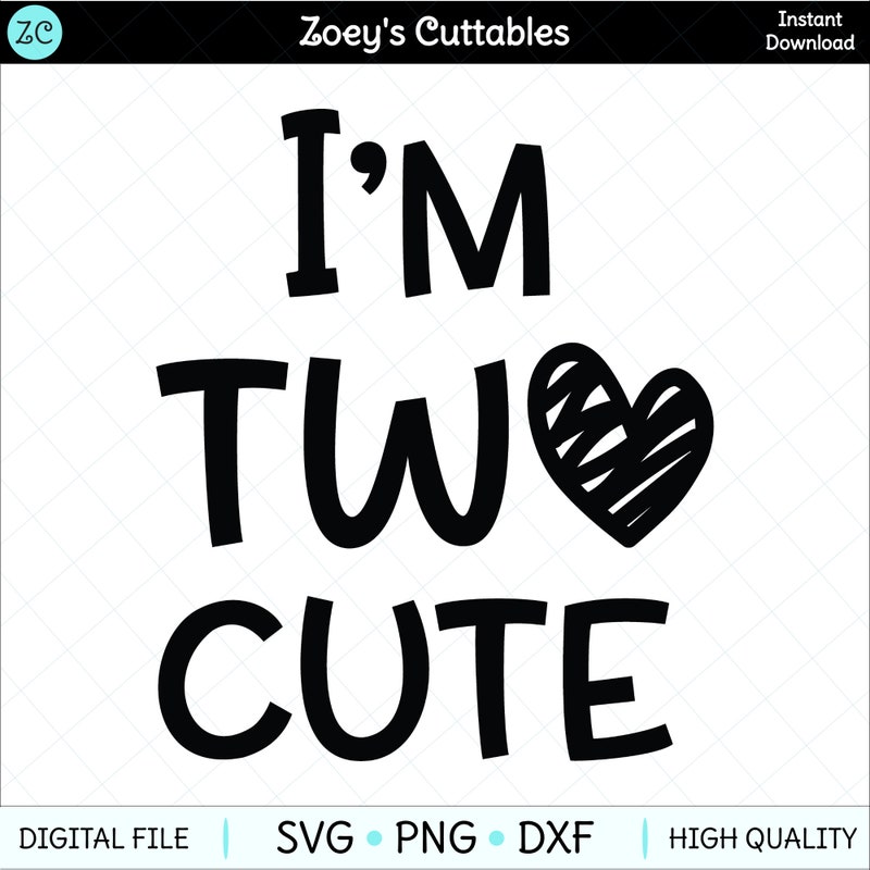 Two Cute Svg - Etsy
