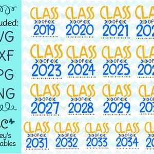 Class of SVG, Class of 2031, Graduation SVG, End of School Year, Class ...