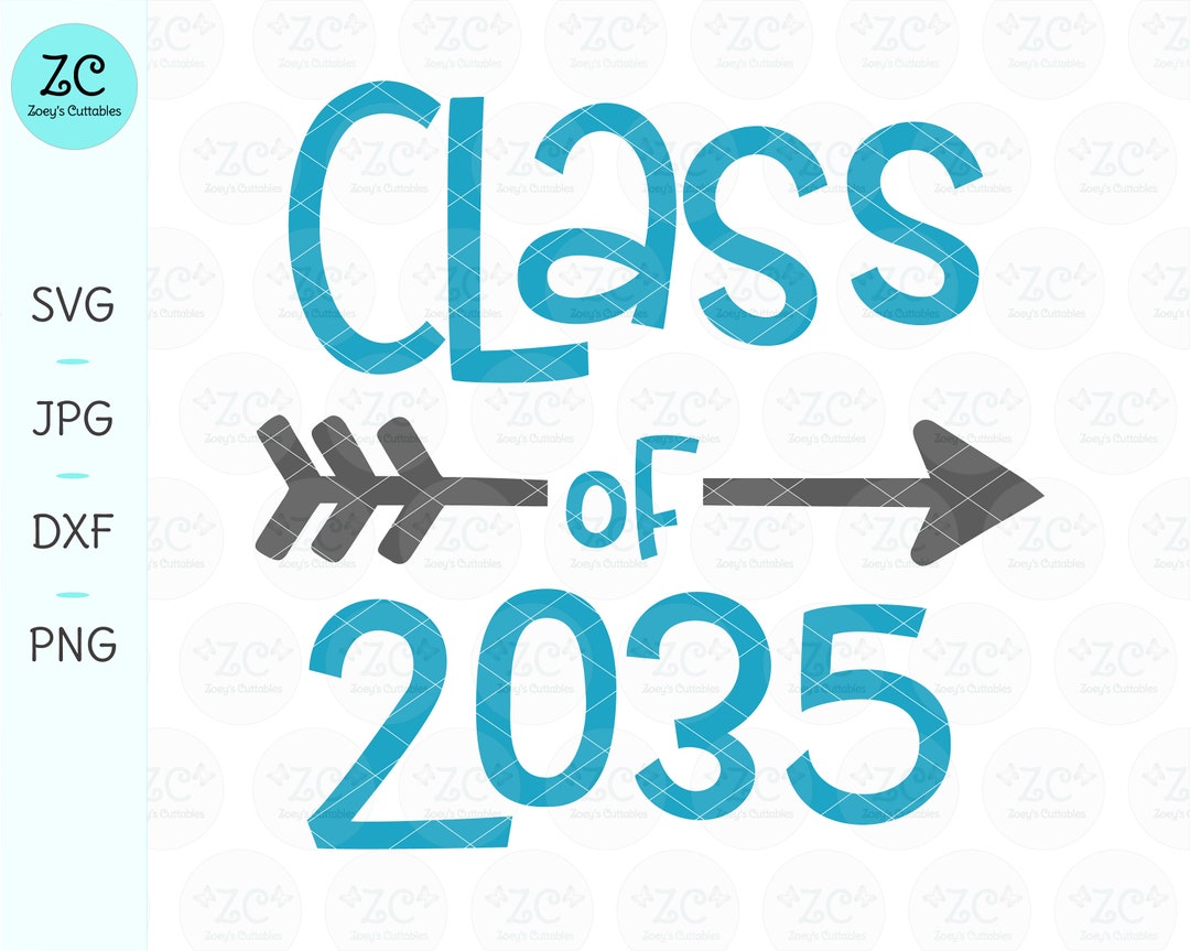 Class of 2035 SVG, Graduation SVG, Class Of, End of School Year ...