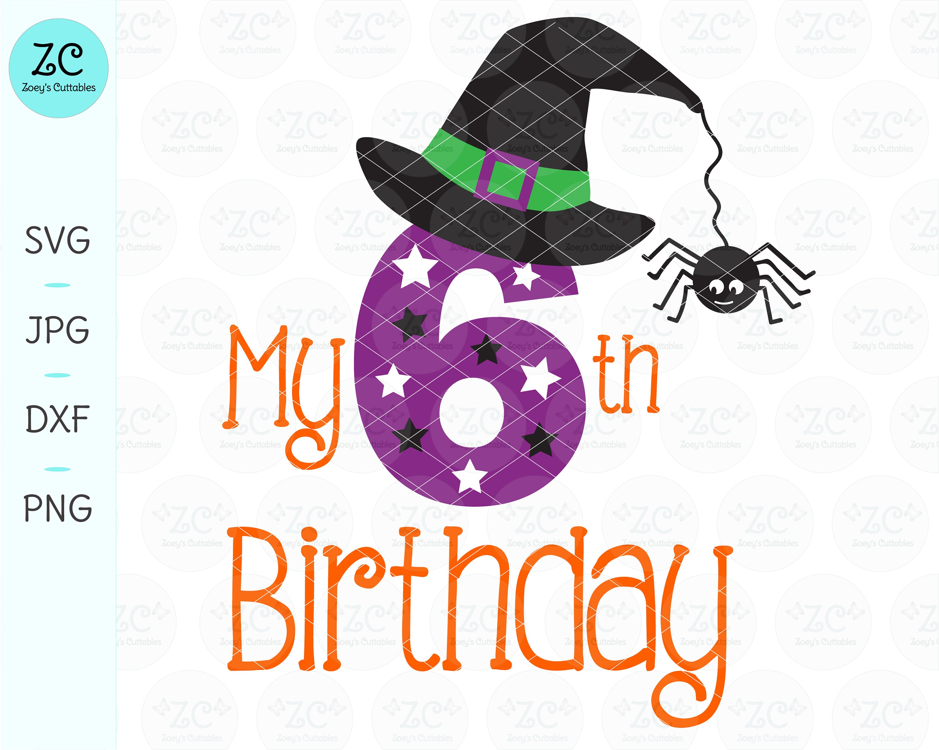 My 6th Birthday SVG 6th Birthday SVG Halloween Birthday SVG - Etsy