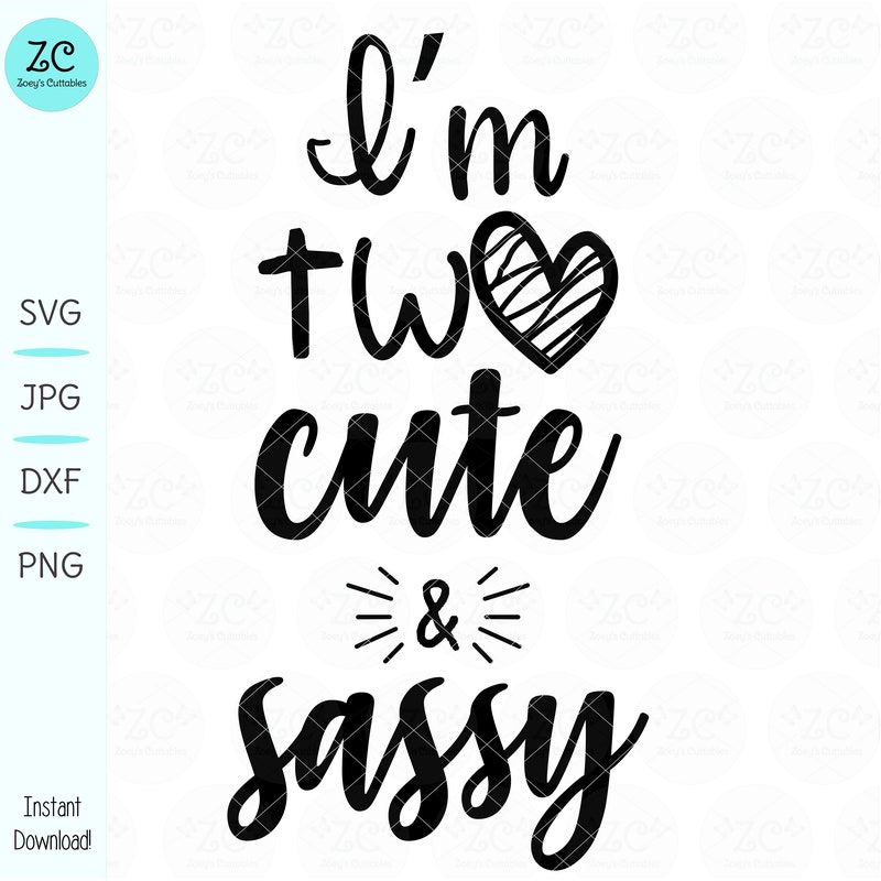 Two Cute Svg - Etsy
