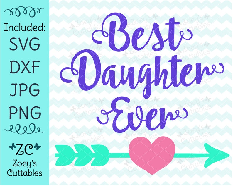 Best Daughter Ever SVG Mother Daughter SVG Best Daughter | Etsy