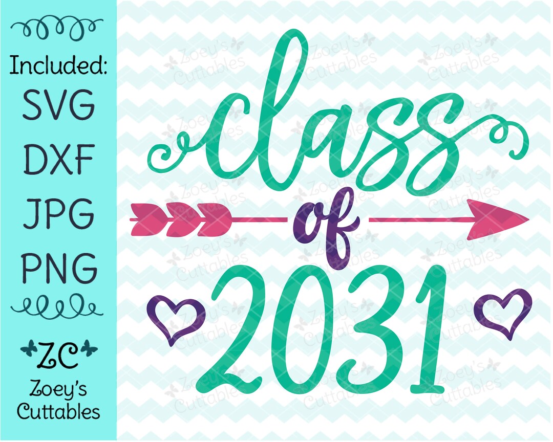 Class of 2031 SVG, Graduation SVG, End of School Year, Kindergarten ...