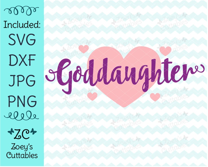Goddaughter SVG Godmother SVG Goddaughter SVG Godmother - Etsy