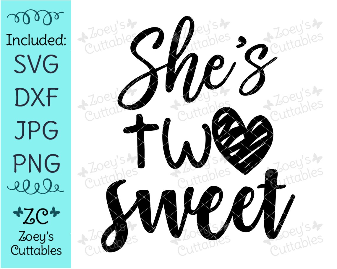 She's Two Sweet SVG Birthday SVG Mom Birthday Shirt 2nd - Etsy Canada