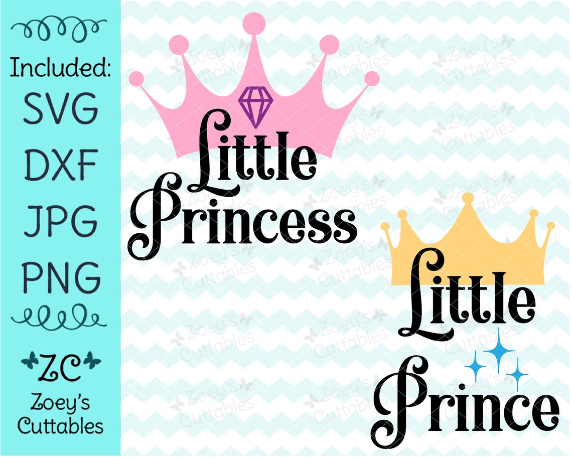 Little Princess SVG Little Prince Svg Crown SVG Princess | Etsy
