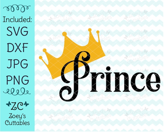 Prince SVG Prince Crown SVG Prince Crown SVG Svg Cricut | Etsy