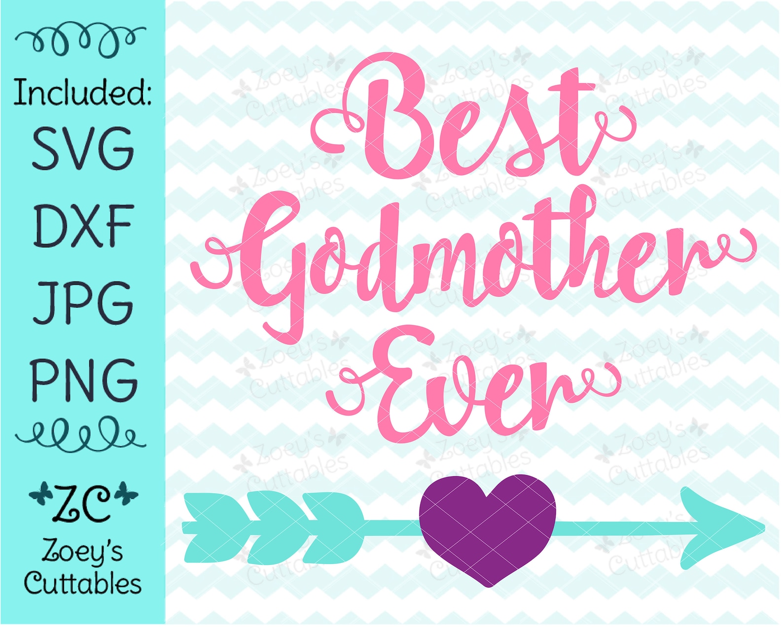 Best Godmother Ever SVG Best Goddaughter Ever SVG Godmother - Etsy