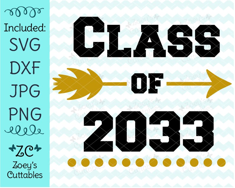Class of 2033 SVG Graduation SVG End of School Year | Etsy
