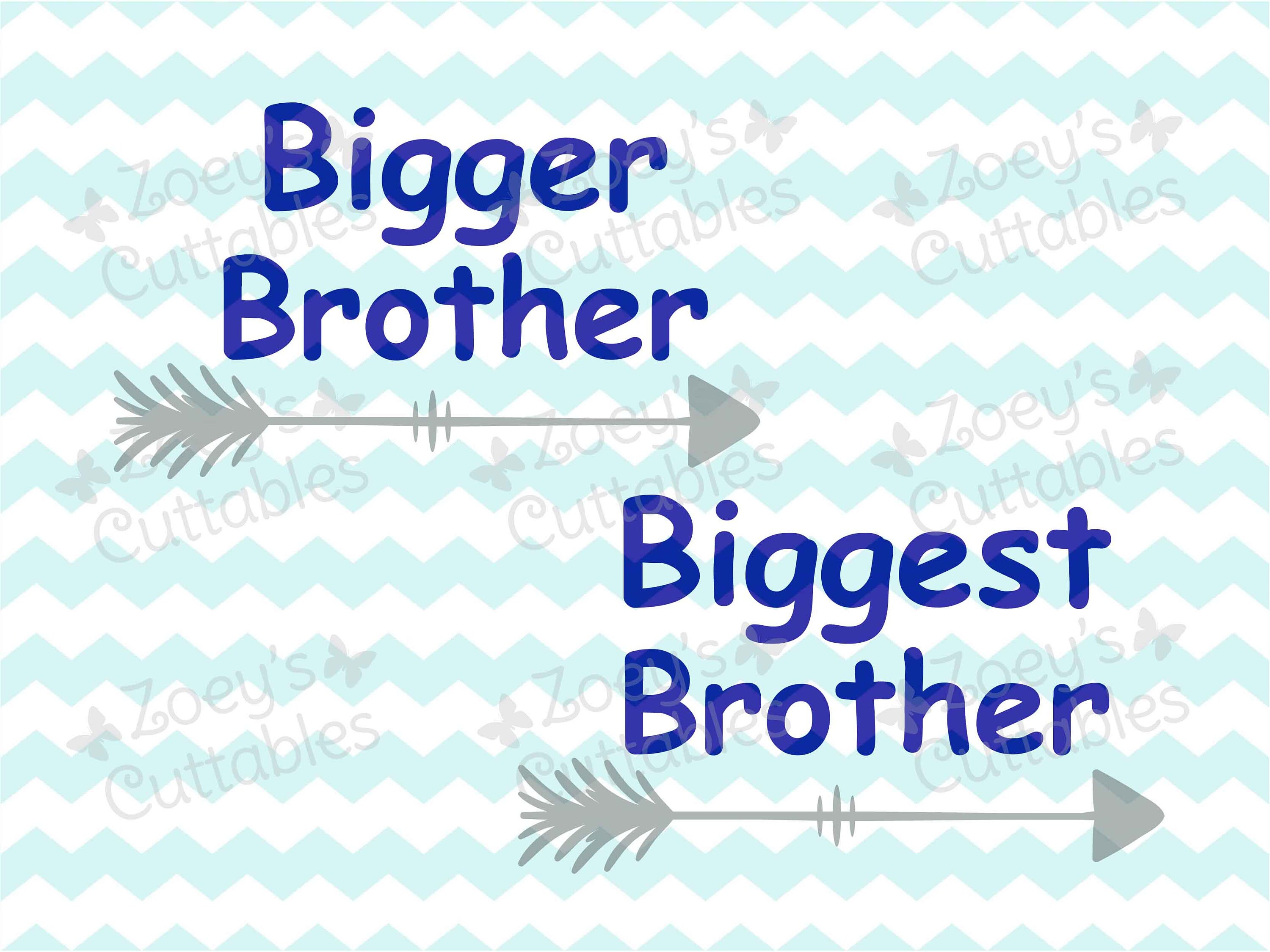 Biggest Brother Bigger Brother Big Brother SVG SVG Biggest | Etsy