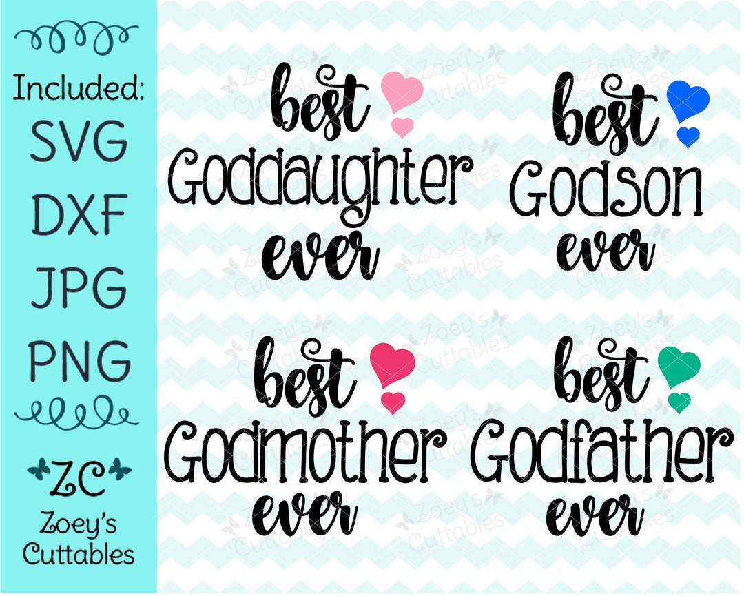 Godmother SVG, Goddaughter SVG, Godson SVG, Godfather Svg, Cricut ...