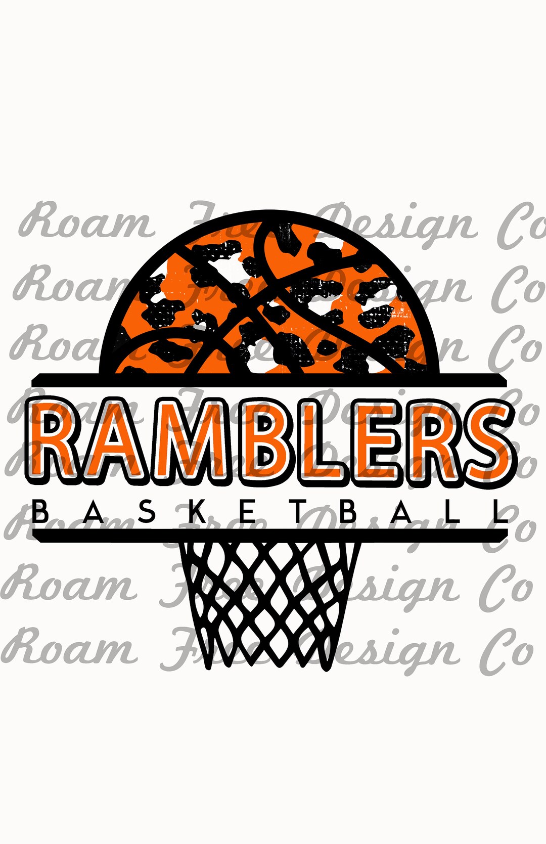 Ramblers Basketball Orange and Black Cheetah Mascot | Orange and Black ...