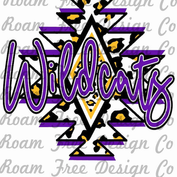 Purple and Gold Wildcats Png - Etsy
