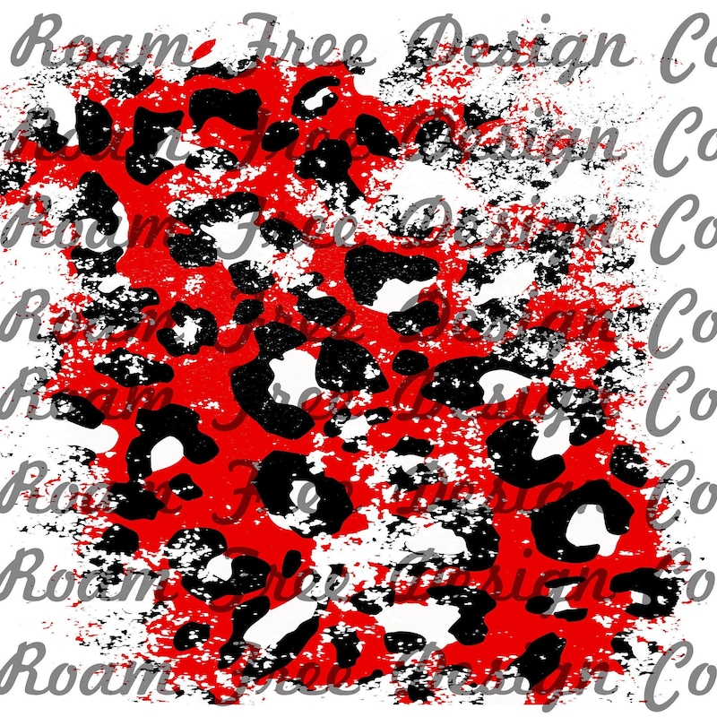 Red Cheetah Print Background - Etsy