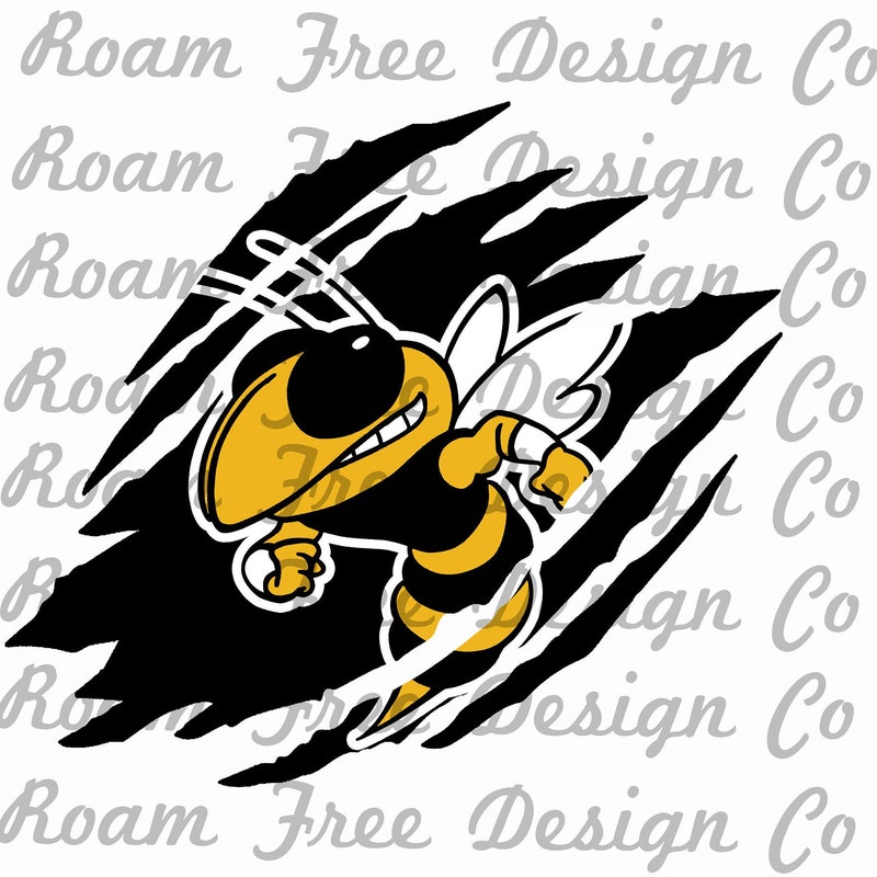Yellow Jacket Mascot Svg - Etsy