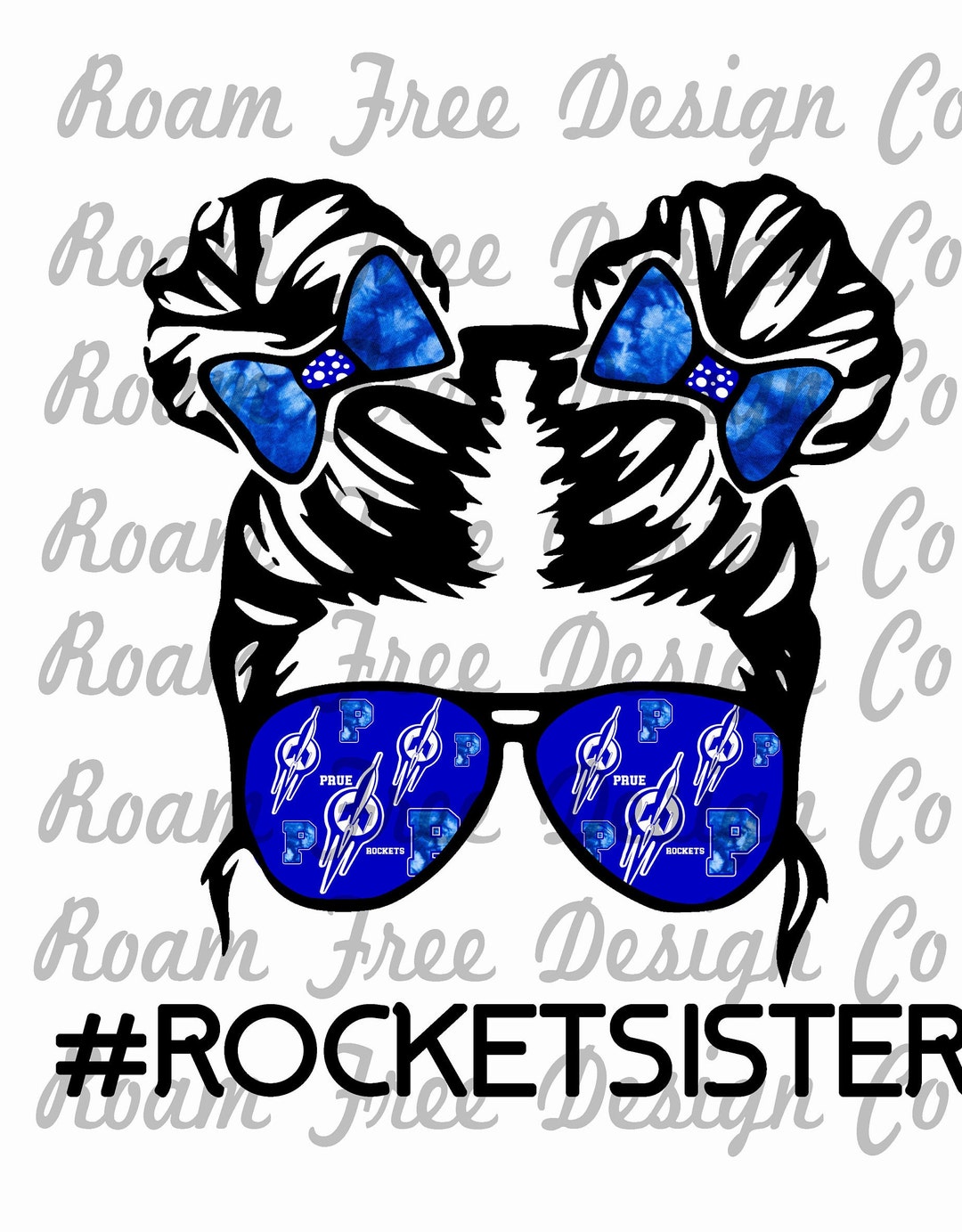 Messy Bun Prue Rockets Custom Design | Prue | Rockets | PNG | Custom ...