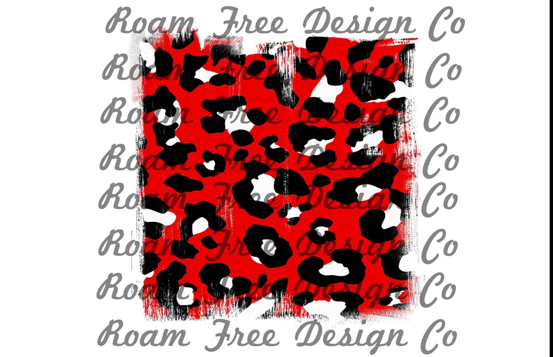 Red, Black and White Distressed Cheetah Print Background | Red | Black ...