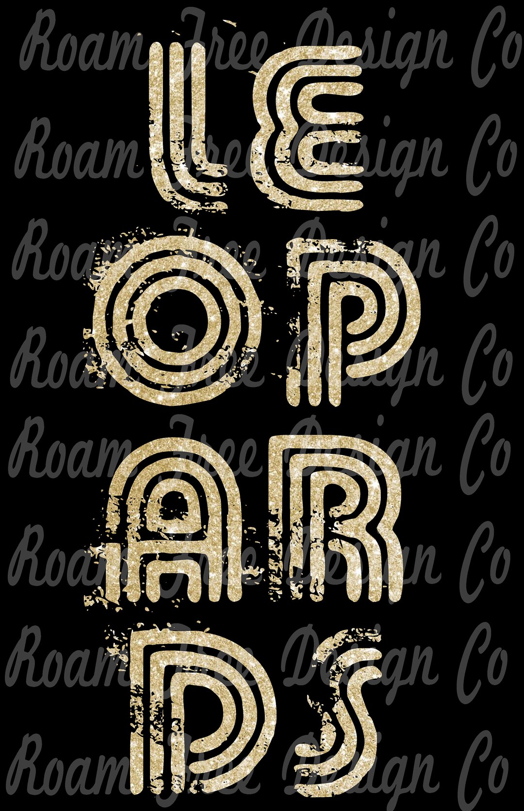 Leopards Gold Glitter Distressed Design PNG (digital Download) - Etsy
