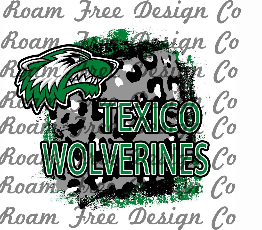 Texico Wolverines Cheetah Print PNG Digital Background - Etsy