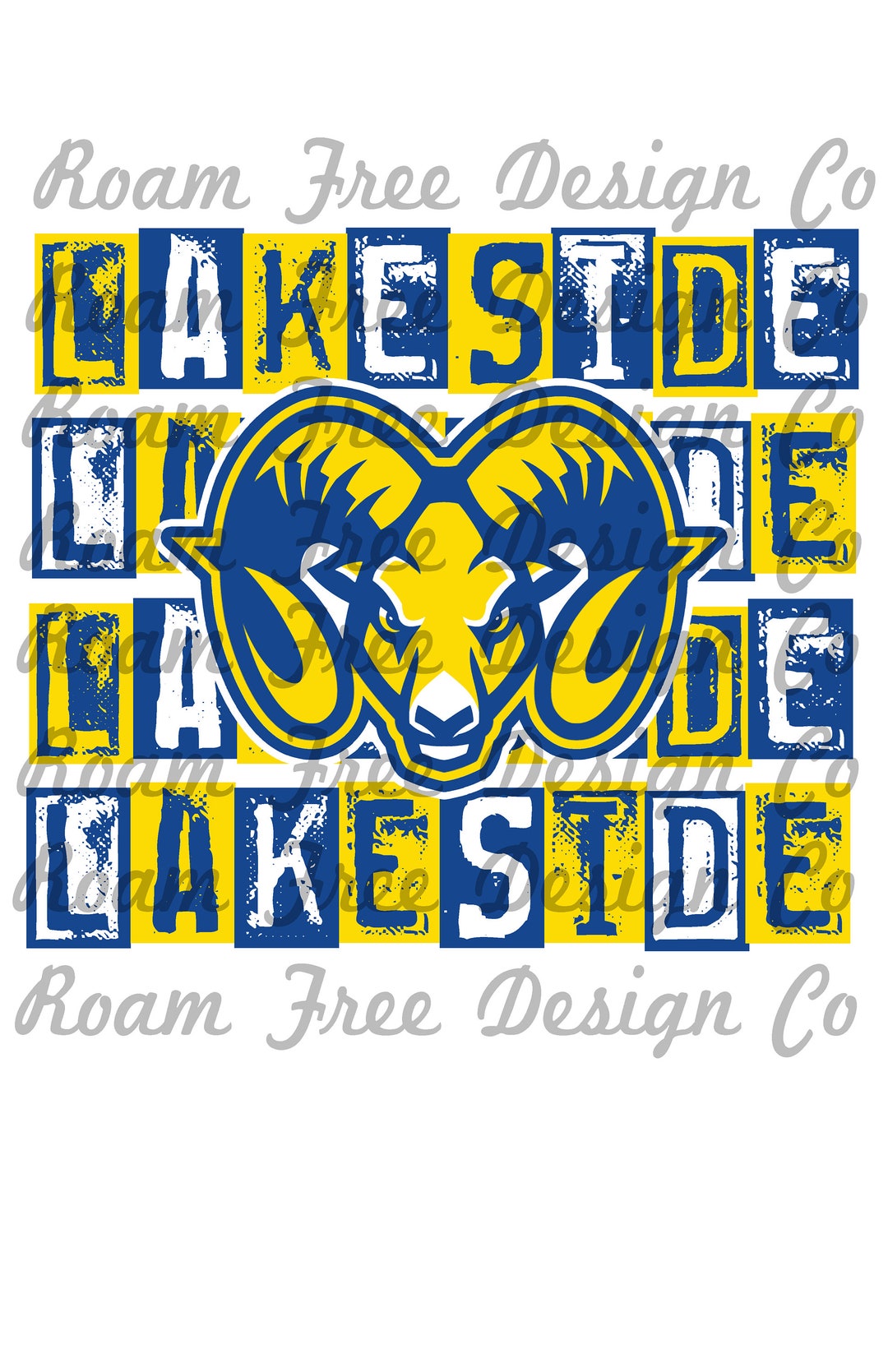 Lakeside Rams Rubber Stamp Design | Rubber Stamp Print | HTV | PNG ...
