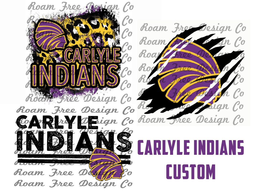 Carlyle Indians PNG: Black Shirt Rip, Cheetah Print (digital Download ...