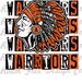 Apache Warriors Rubber Stamp Design Rubber Stamp Print HTV PNG Orange ...