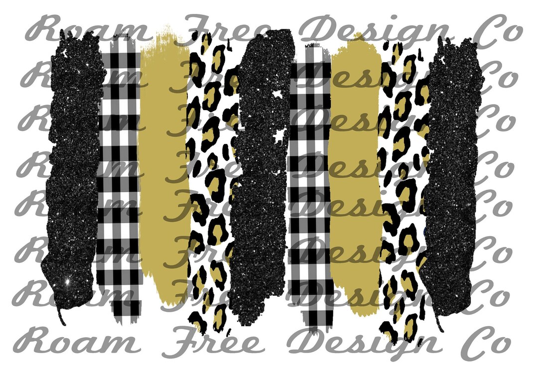 Cheetah and Gold Brush Strokes | Brush Strokes| Cheetah Print | Leopard ...