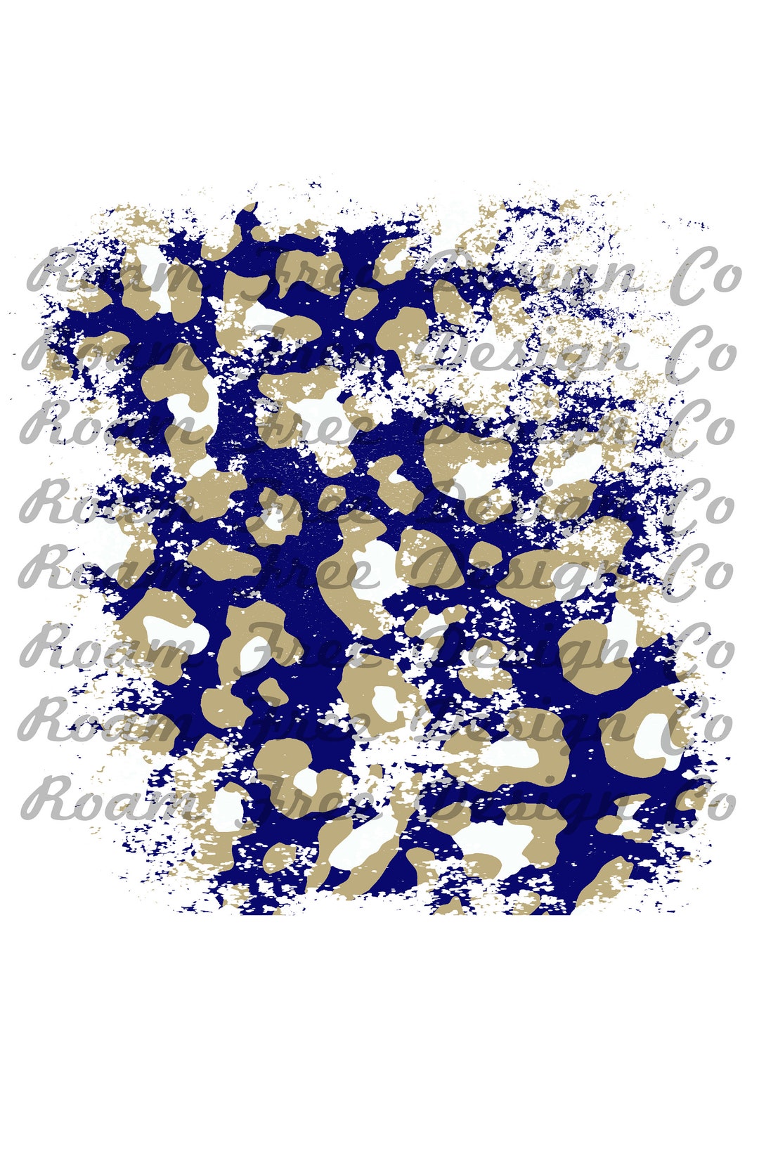 Navy Blue and Vegas Gold Distressed Cheetah Background Design | Cheetah ...