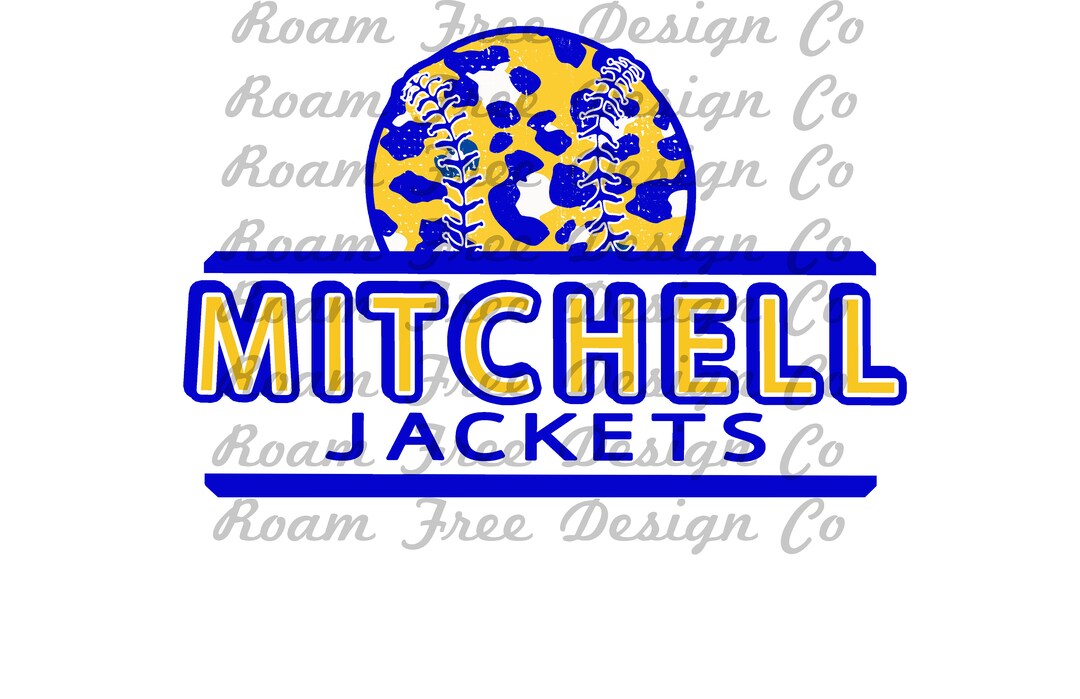 Blue and Yellow Cheetah Mascot: Mitchell Jackets Baseball (PNG Digital ...