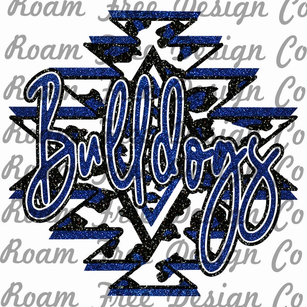 Royal Blue Bulldog Png - Etsy
