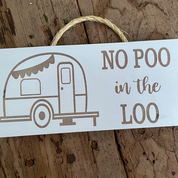 No Poo in the Loo Sign - Etsy