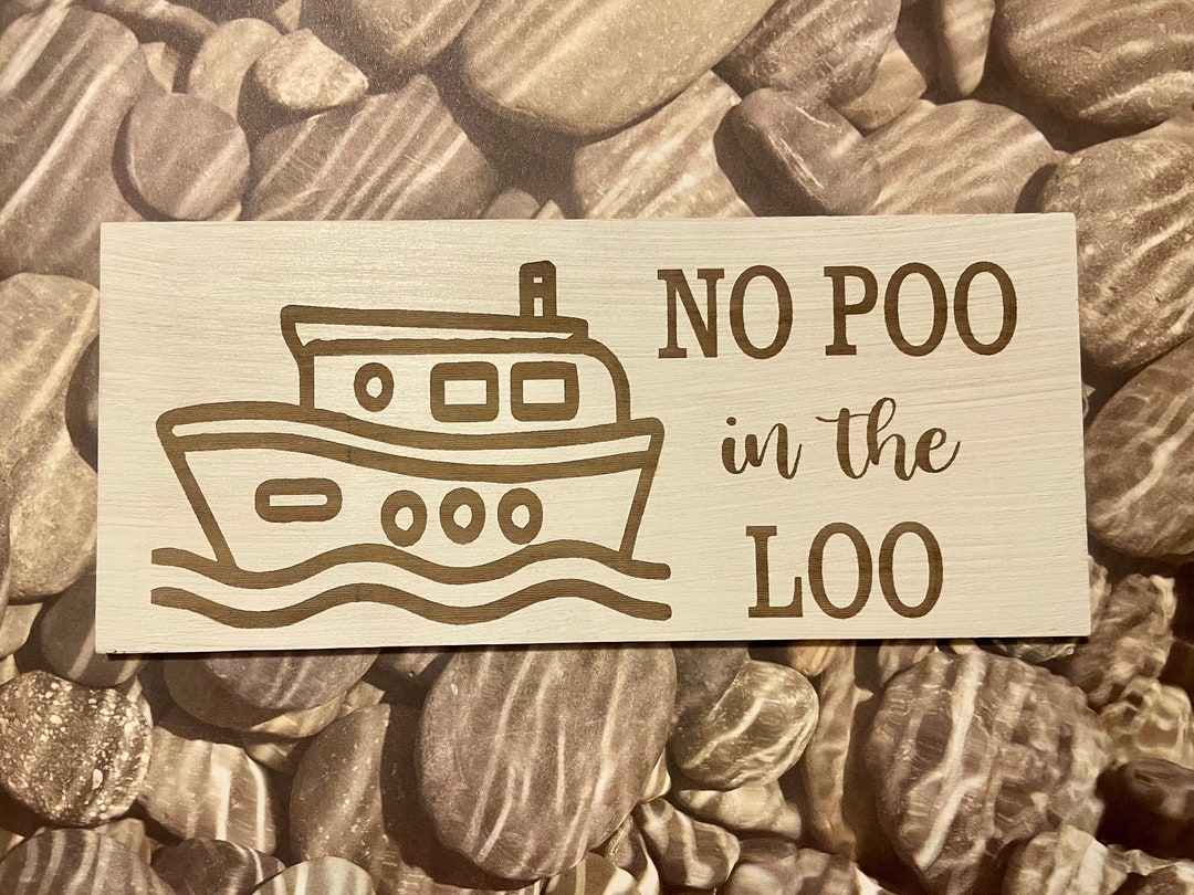 No Poo in the Loo / Boat Sign - Etsy