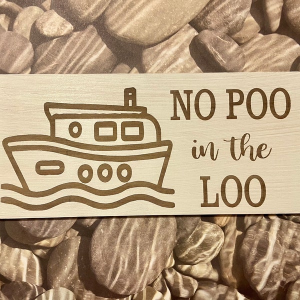 No Poo in the Loo Sign - Etsy