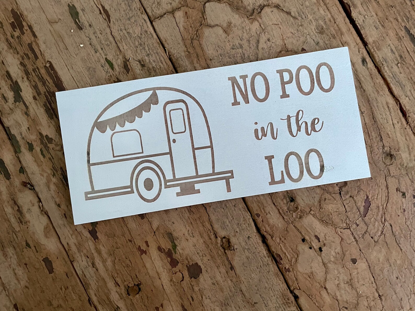 No Poo in the Loo Sign | Etsy