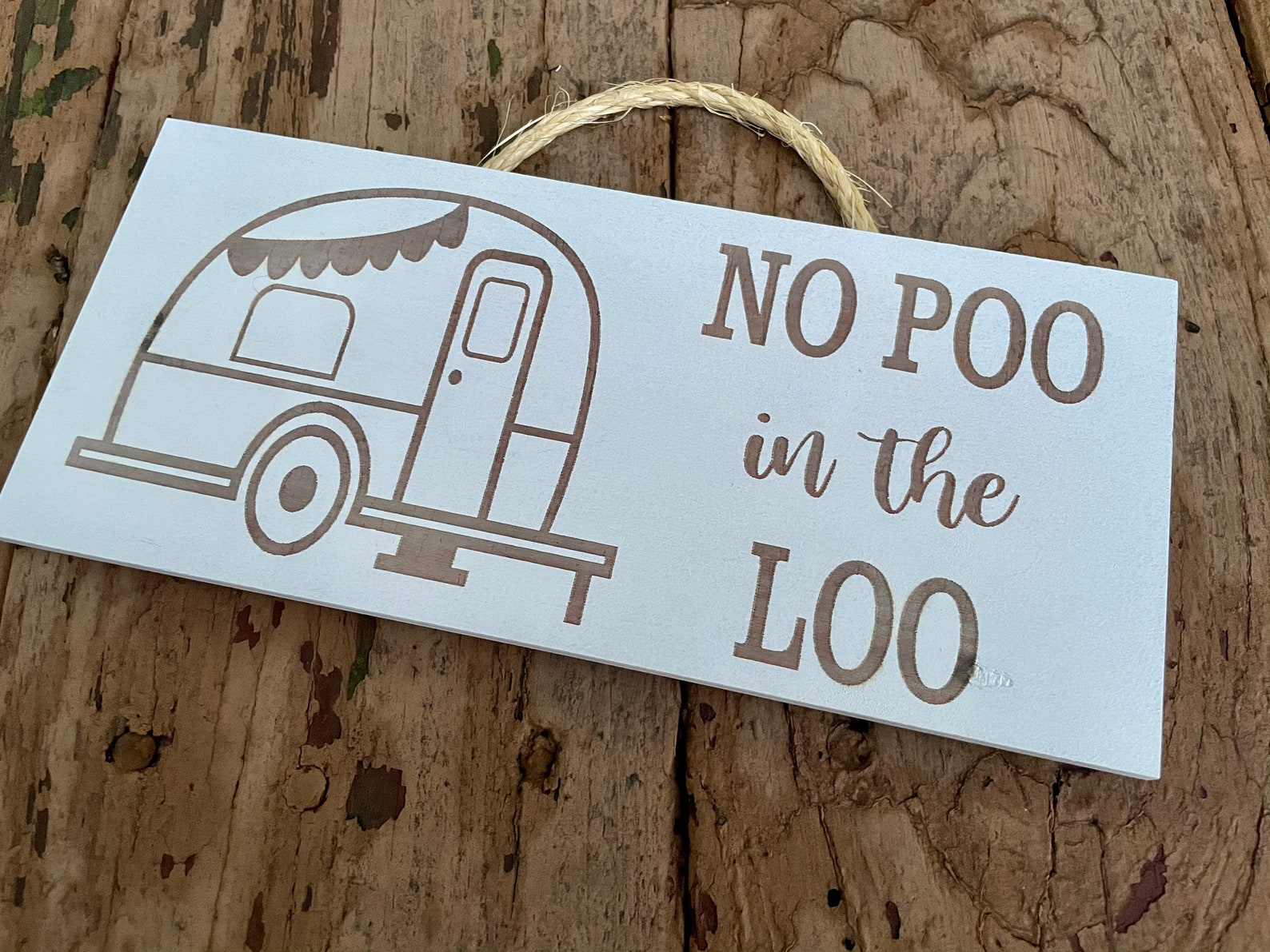 No Poo in the Loo Sign - Etsy UK