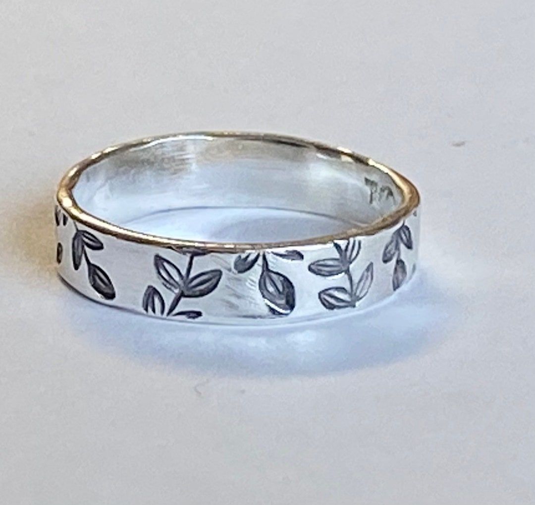 Floral Silver Ring for Women / Thumb Ring Sterling Silver / Flower ...